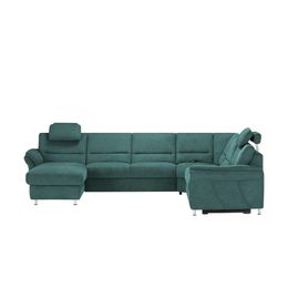 Kollektion Kraft Wohnlandschaft Donald t&uuml;rkis/petrol Ma&szlig;e (cm): B: 335 H: 89 T: 262.0 &raquo; M&ouml;bel Kraft