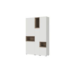 Content Hochschrank Case wei&szlig; Ma&szlig;e (cm): B: 131 H: 206 T: 38.0 &raquo; M&ouml;bel Kraft