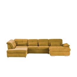 M&ouml;bel Kraft Wohnlandschaft mit Funktion gelb Ma&szlig;e (cm): B: 374 &raquo; M&ouml;bel Kraft