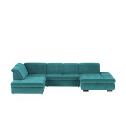 Kollektion Kraft Wohnlandschaft t&uuml;rkis/petrol Ma&szlig;e (cm): B: 382 H: 102 T: 260.0 &raquo; M&ouml;bel Kraft