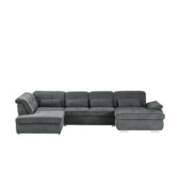 M&ouml;bel Kraft Wohnlandschaft mit Funktion grau Ma&szlig;e (cm): B: 374 &raquo; M&ouml;bel Kraft