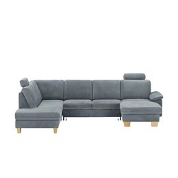 Kollektion Kraft Wohnlandschaft Leder Samu grau Ma&szlig;e (cm): B: 316 H: 90 T: 235.0 &raquo; M&ouml;bel Kraft