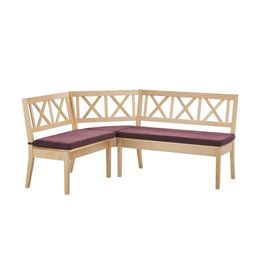 Woodford Eckbank massiv Olivia rot Ma&szlig;e (cm): H: 90 &raquo; M&ouml;bel Kraft