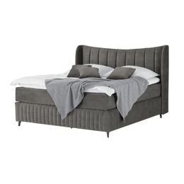 Kings and Queens Boxspringbett Uldur grau Ma&szlig;e (cm): B: 214 H: 122 &raquo; M&ouml;bel Kraft