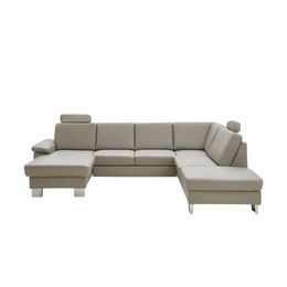 Kollektion Kraft Wohnlandschaft mit Sitz- und R&uuml;ckenbezug aus Echtleder Samu-L beige Ma&szlig;e (cm): B: 316 H: 90 &raquo; M&ouml;bel Kraft