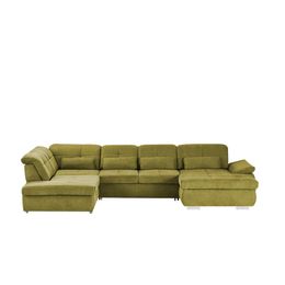 M&ouml;bel Kraft Wohnlandschaft mit Funktion gr&uuml;n Ma&szlig;e (cm): B: 374 &raquo; M&ouml;bel Kraft