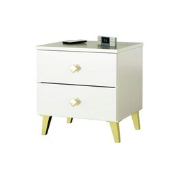 M&ouml;bel Kraft Nachttisch mit 2 Schubladen beige Ma&szlig;e (cm): B: 40 H: 43 &raquo; M&ouml;bel Kraft