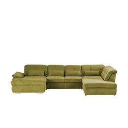 M&ouml;bel Kraft Wohnlandschaft mit Funktion gr&uuml;n Ma&szlig;e (cm): B: 374 &raquo; M&ouml;bel Kraft