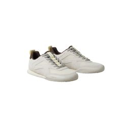 Calvin Klein Damen Sneaker "LOW PRO RUNNER LACEUP MESH SUE", Gr. 37, beige, Textil, Veloursleder, Mesh, unifarben mit Farbeinsatz, Schuhe,