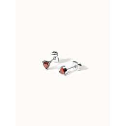 PURELEI Red Heart Ohrringe mit Zirkonia Steinen