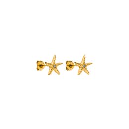 PURELEI Aloha Starfish Ohrringe mit Zirkonia Steinen