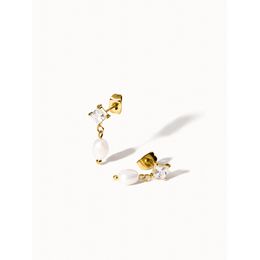 PURELEI Elegant Pearl Ohrringe mit Zirkonia Steinen
