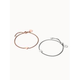 PURELEI Tiny Heart Armband Set