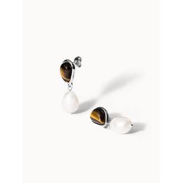 PURELEI Tiger's Eye Pearl PerlenPerlenohrringe