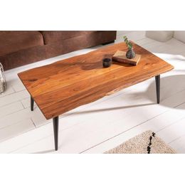 Riess Ambiente Massiver Couchtisch ORGANIC LIVING 110cm natur Akazienholz mit Baumkante Riess-Ambiente Sofatisch Wohnzimmertisch rechteckig