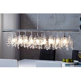 Riess Ambiente Extravagante H&auml;ngelampe DIAMONDS XL 120cm Kristall Lampe mit 9 Leuchten Riess-Ambiente Glamour Modern