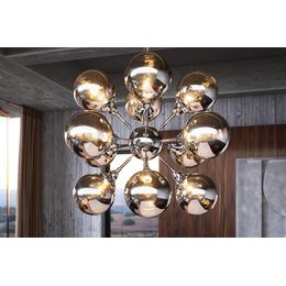 Riess Ambiente Extravagante H&auml;ngeleuchte GALAXY 72cm silber H&auml;ngelampe Modern Design Riess-Ambiente