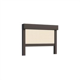 Au&szlig;enrollo braun, Basic, Dunkelbraun RAL 8019, 800 x 600 mm, eckig 90&deg; mit Tageslicht-Tuch, individuell konfigurieren