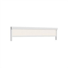 Au&szlig;enrollo 250 cm, Wei&szlig; RAL 9016, 2500 x 600 mm, lichtdurchl&auml;ssig, individuell konfigurieren