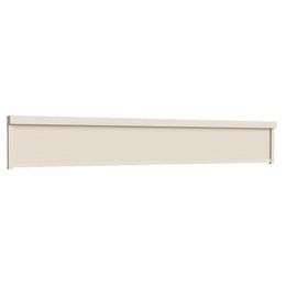 Au&szlig;enrollo 4 Meter breit, Tuch Beige, Endleiste Cremewei&szlig;, 4000 x 600 mm, lichtdurchl&auml;ssiges Tuch Beige, individuell konfigurieren