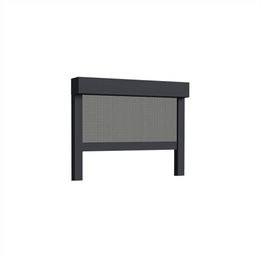 Au&szlig;enrollo Anthrazit, Kasten Eckig 90&deg; 95 x 95 mm, Anthrazitgrau RAL 7016, 800 x 600 mm, 80 cm breit Basic, individuell konfigurieren