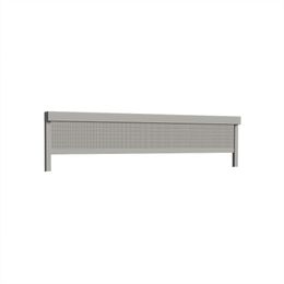 Au&szlig;enrollo 250 cm, Kasten 95 x 95 mm, Achatgrau RAL 7038, 2500 x 600 mm, Tuch lichtdurchl&auml;ssig grau, individuell konfigurieren