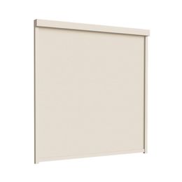 Au&szlig;enrollo 2 Meter breit, Tuch Beige, 2000 x 2000 mm, lichtdurchl&auml;ssiges Tuch, individuell konfigurieren