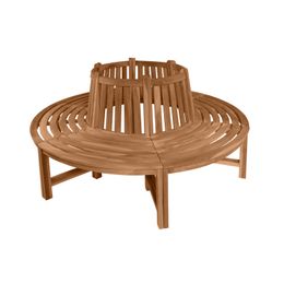 Rundbank 360&deg; Gartenbank Teak massiv &oslash;180 cm Highline TIMO