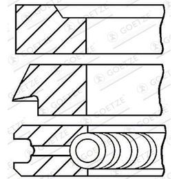 GOETZE ENGINE Kolbenringsatz 0817850010
