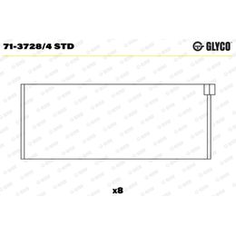 GLYCO Pleuellager 7137284std f&uuml;r VAG