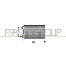 PRASCO W&auml;rmetauscher, Innenraumheizung ad020h001 f&uuml;r Audi