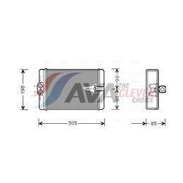 AVA QUALITY COOLING W&auml;rmetauscher, Innenraumheizung msa6250 f&uuml;r Mercedes