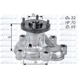DOLZ Wasserpumpe o131 f&uuml;r Opel Vaughall