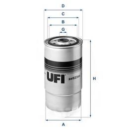 UFI Kraftstofffilter 2402300 85mm f&uuml;r VM
