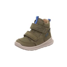 Superfit M&auml;dchen Winterboots "BREEZE, WMS: mittel", Gr. 26gr&uuml;n, hellblau, Nubukleder, unifarben mit Farbeinsatz, Schuhe, Babyschuh, Klettschuh mit
