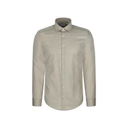 Seidensticker Herren Businesshemd "Schwarze Rose"beige, Gr. 42, unifarben, 100% Baumwolle, Hemden, Slim 1/1 Kentkragen Uni