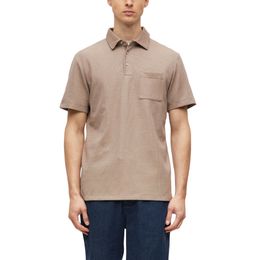 s.Oliver Herren Poloshirtmid braun, Gr. XXL, unifarben, Piqu&eacute;, Obermaterial: 58% Polyester, 40% Baumwolle, 2% Elasthan, Shirts, Sommer-Shirt mit