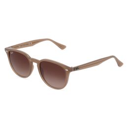 Ray-Ban RB4259 | Unisex-Sonnenbrille | Fassung: Vollrand, Panto, Kunststoff, Beige | Glasfarbe: Braun Verlaufend