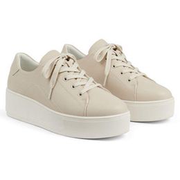 LANDS' END Plateau-Sneaker f&uuml;r Damen, Damen, size: regular, Elfenbein, Synthetic-blend, by Lands' End