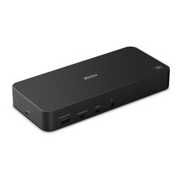 Lindy 43366 DST-Pro Universal, USB Typ C & A Hybride Laptop Docking Station mit 3x4K Unterst&uuml;tzung (DP, HDMI)