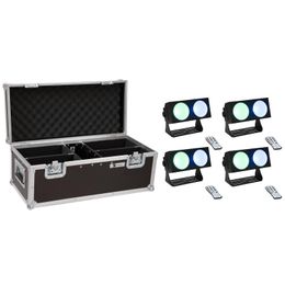 Eurolite Set 4x LED CBB-2 COB RGB Leiste + Case