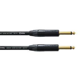 Cordial ENCORE CSI 3 PP 175 - 3,0 m, NEUTRIK 2 x Klinke 6,3 mm mono schwarz gold