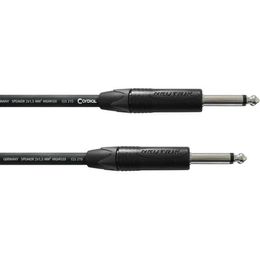 Cordial PEAK CPL 1 PP - 1,0 m CLS 215, 2x1,5mm&sup2;, 2x Klinke 6,3, Mono