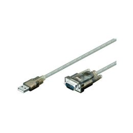 goobay USB auf seriell Konverter Blister, USB A Stecker > 9-pol. SUB-D Stecker