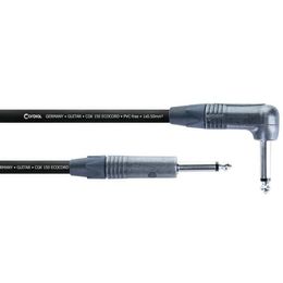 Cordial ECOCORD 3 PR - 3,0 m, NEUTRIK Klinke auf Winkelklinke 6,3mm, mono retro