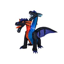 EUROPALMS Halloween Aufblasbare Figur Drache, animiert, 208cm