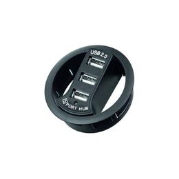 goobay USB 2.0 Verteiler Blister, USB A Stecker > 3 x USB A Buchse, USB Hub