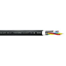 Cordial CDP 1-25 BLACK 500 -1 x 2 x 0,22 mm&sup2; + 3 x Power 2,50 mm&sup2; - Laufmeterpreis, von der 500m Rolle