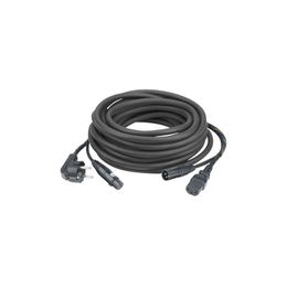 DAP-Audio DAP FP-08 AUDIO Power/Signal Kabel Schutzkontakt M zu IEC-F & XLR-F zu XLR-M, 20m, schwarz