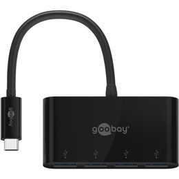 goobay 4-fach USB-C -Multiport-Adapter